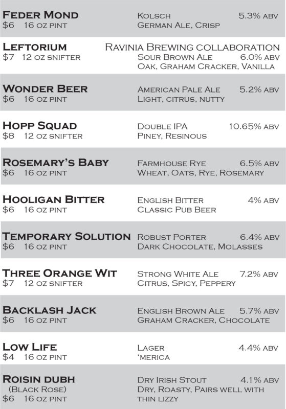 Beers – All Rise Brewing Co