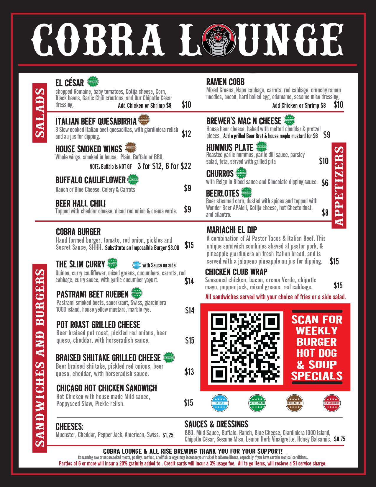 Food – All Rise Brewing Co