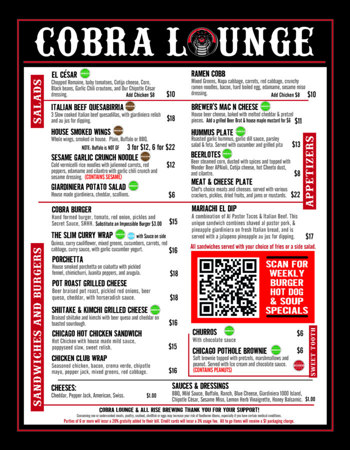 Food – All Rise Brewing Co